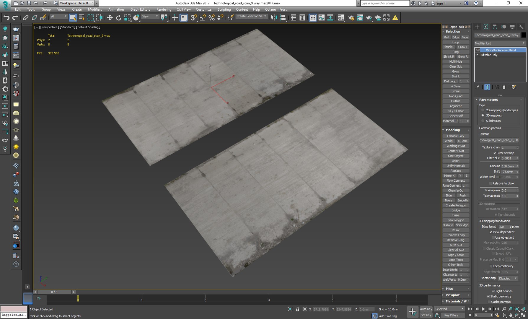 Technological Road Concrete Scan 3D Model - TurboSquid 1431472