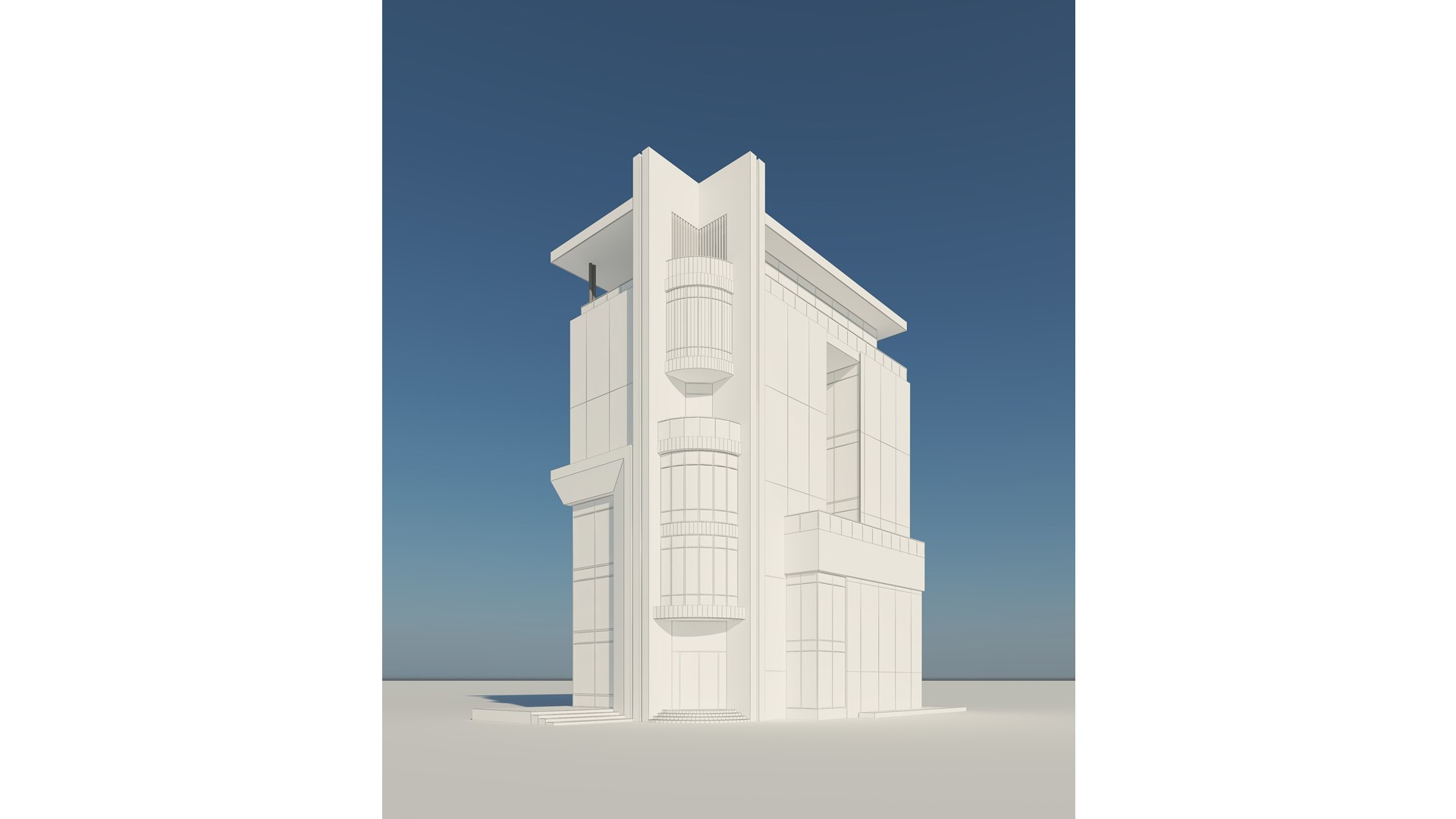 3D Commercial Building Model - TurboSquid 2386053