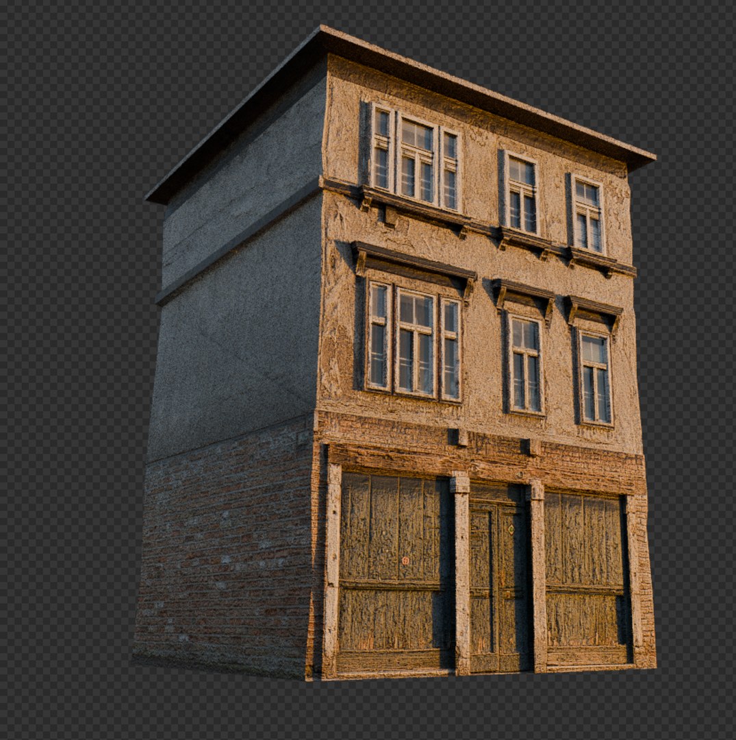 Free 3D Old Buildings Pack Of 5 - TurboSquid 2234722