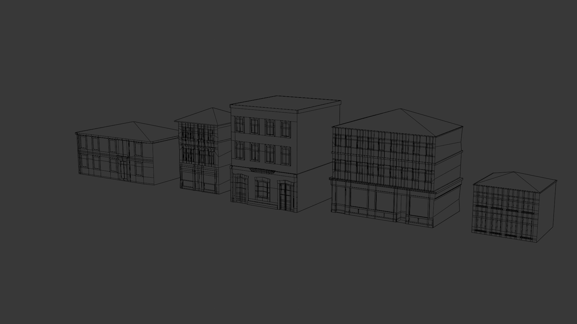 Free 3D Old Buildings Pack Of 5 - TurboSquid 2234722
