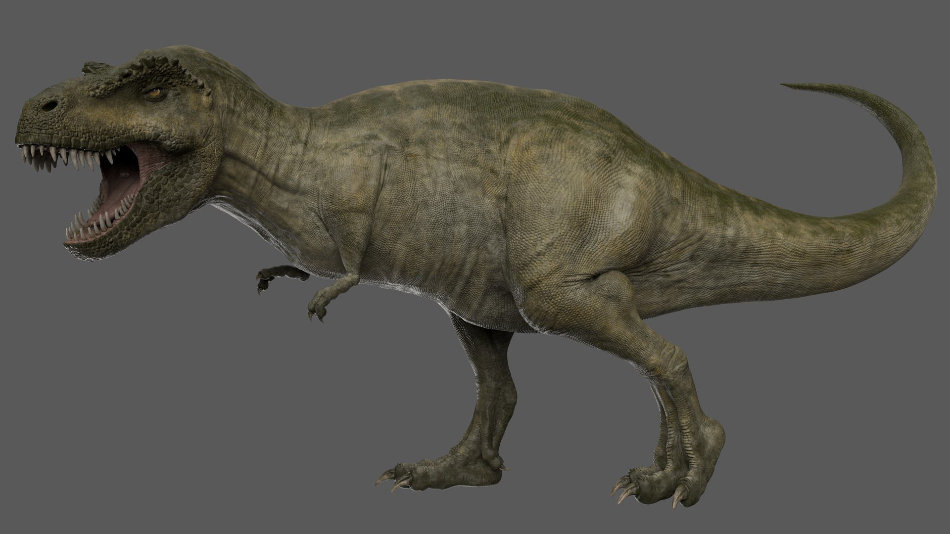 3D Tyrannosaurus Rex T-rex Green - TurboSquid 1539161