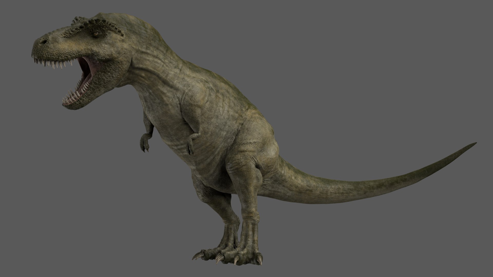 3D Tyrannosaurus Rex T-rex Green - TurboSquid 1539161