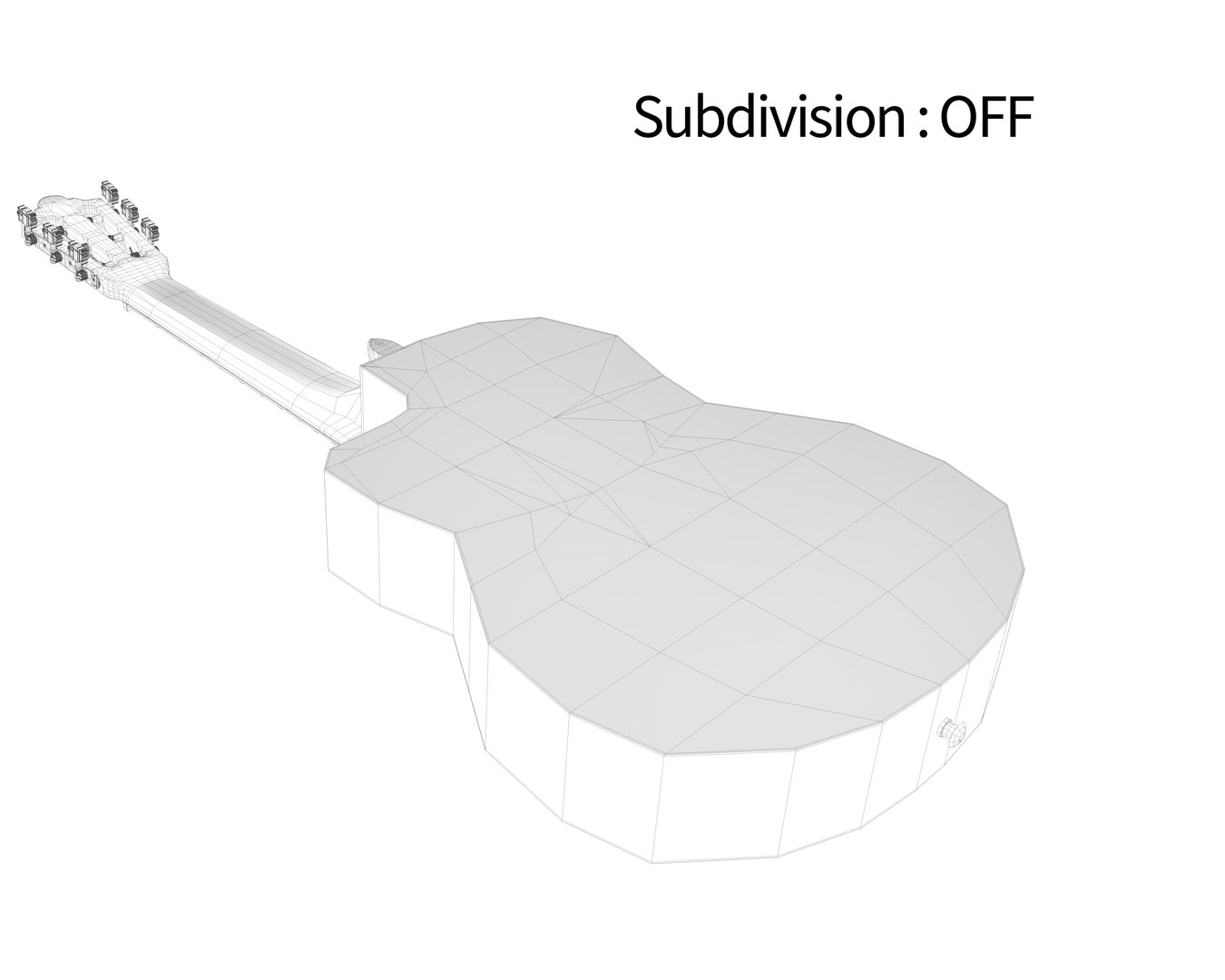 Dark classical guitar 3D model - TurboSquid 1628149