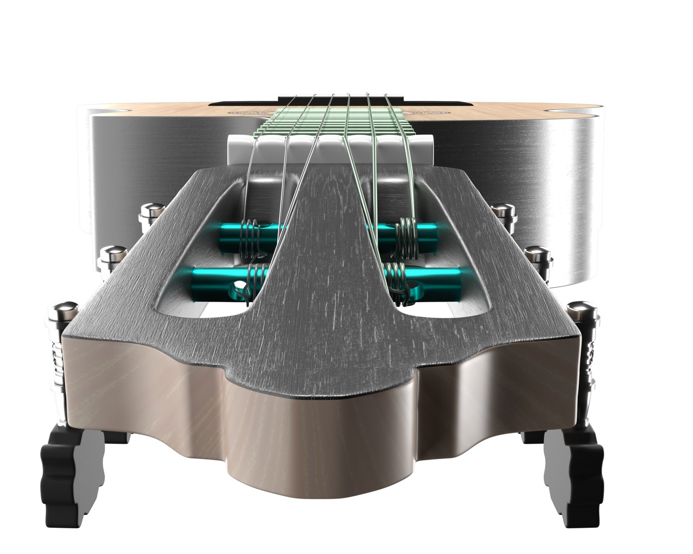 Dark classical guitar 3D model - TurboSquid 1628149