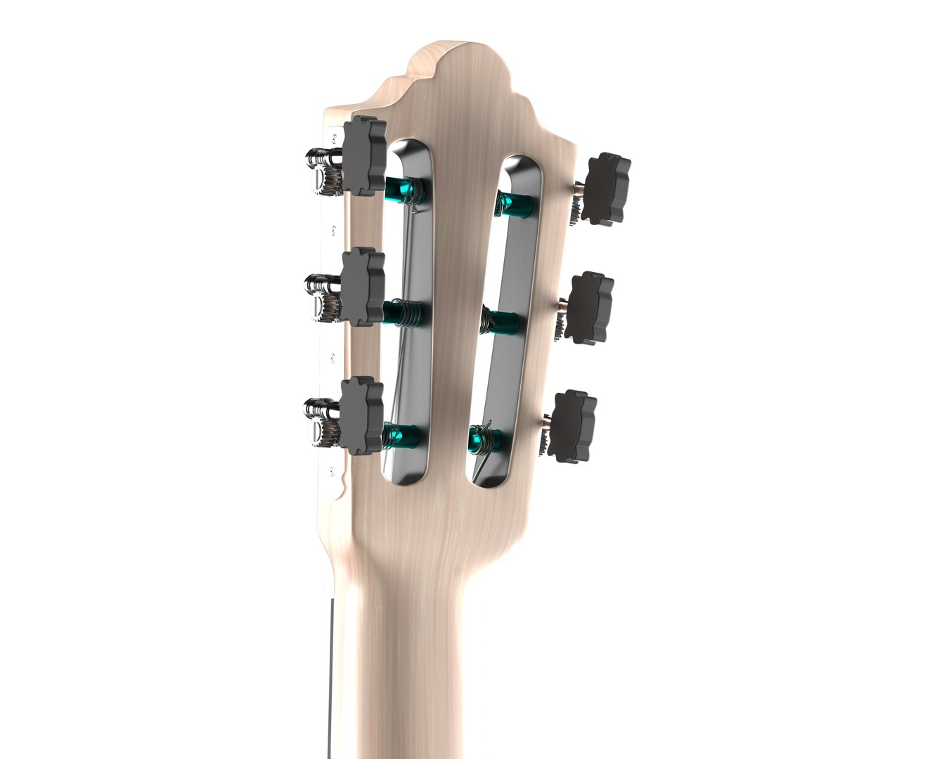 Dark classical guitar 3D model - TurboSquid 1628149