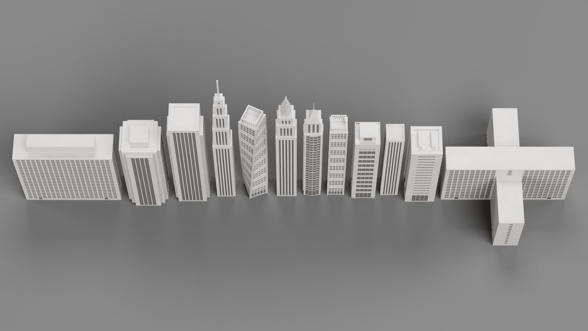3D Model Paper Skyscrapers - TurboSquid 2184809