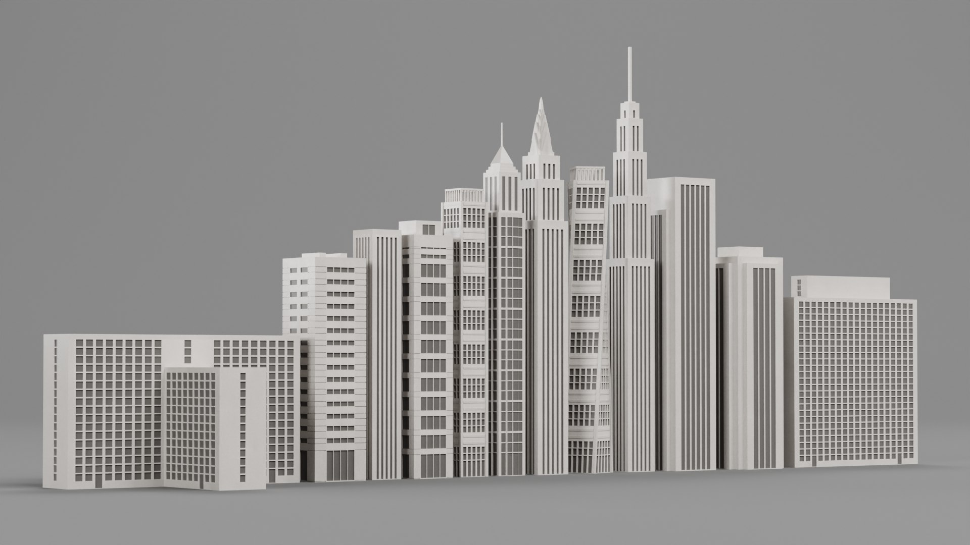 3D Model Paper Skyscrapers - TurboSquid 2184809