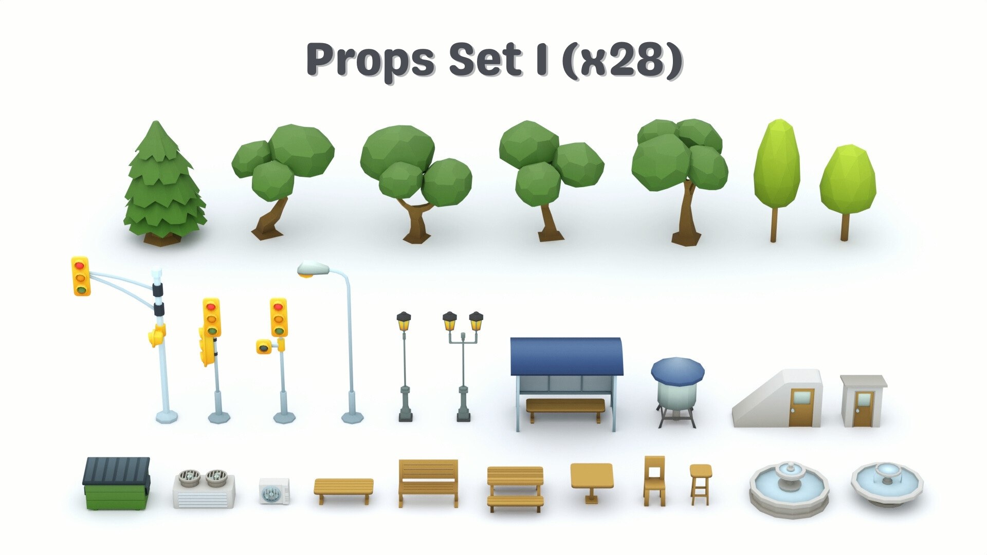 3D Cartoon Low Poly Modular City Pack - TurboSquid 2245580