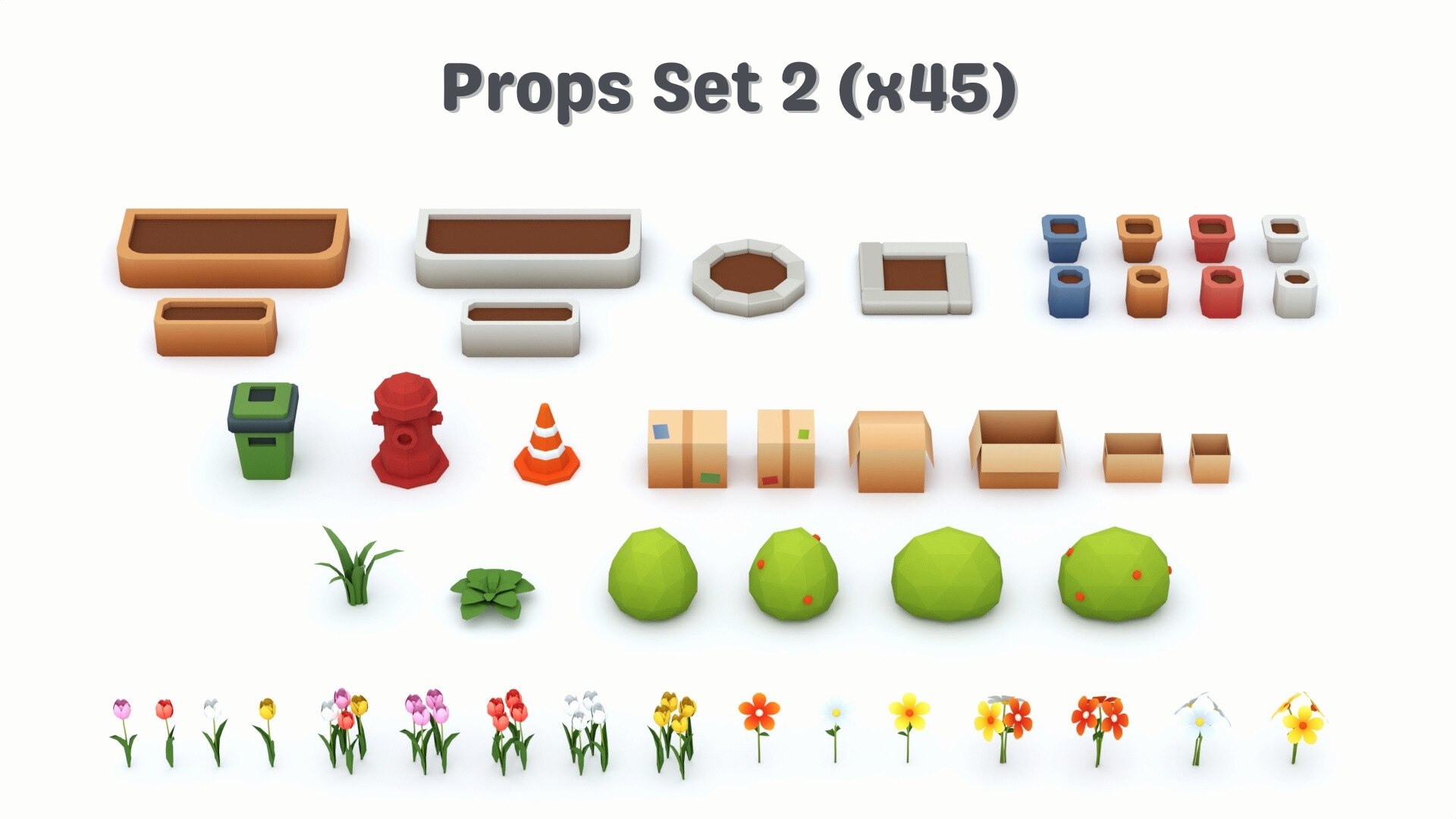 3D Cartoon Low Poly Modular City Pack - TurboSquid 2245580