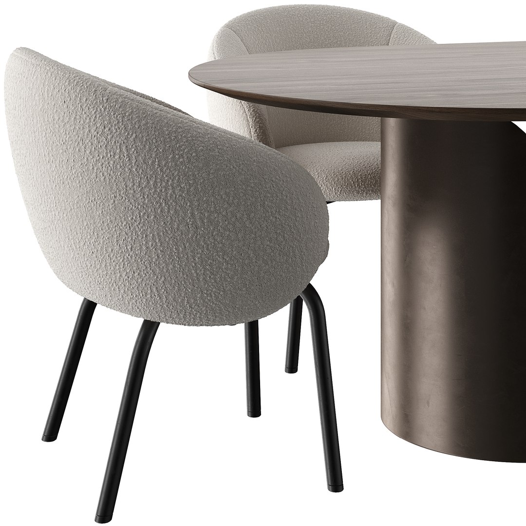 VIDA Dining Table By Davis Furniture And Chair Nebula Tube 3D Model ...