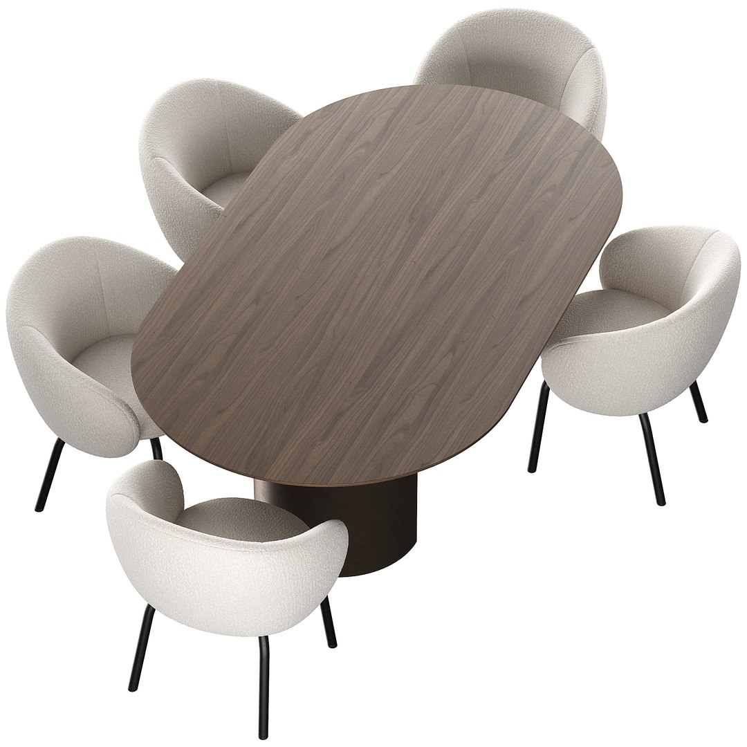 VIDA Dining Table By Davis Furniture And Chair Nebula Tube 3D Model ...
