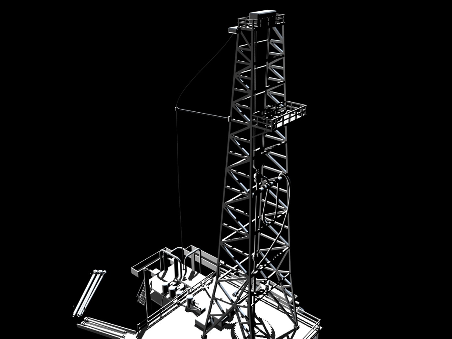 Scene Derrick 3d Model