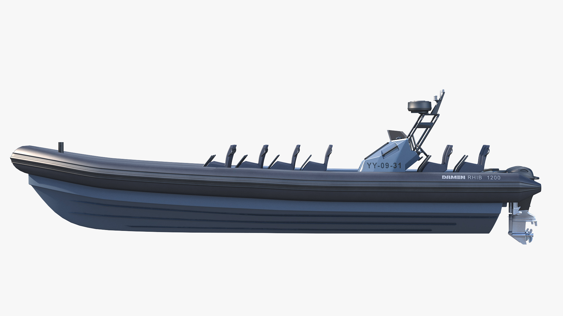 3D Model Damen RHIB 1200 - TurboSquid 1853984