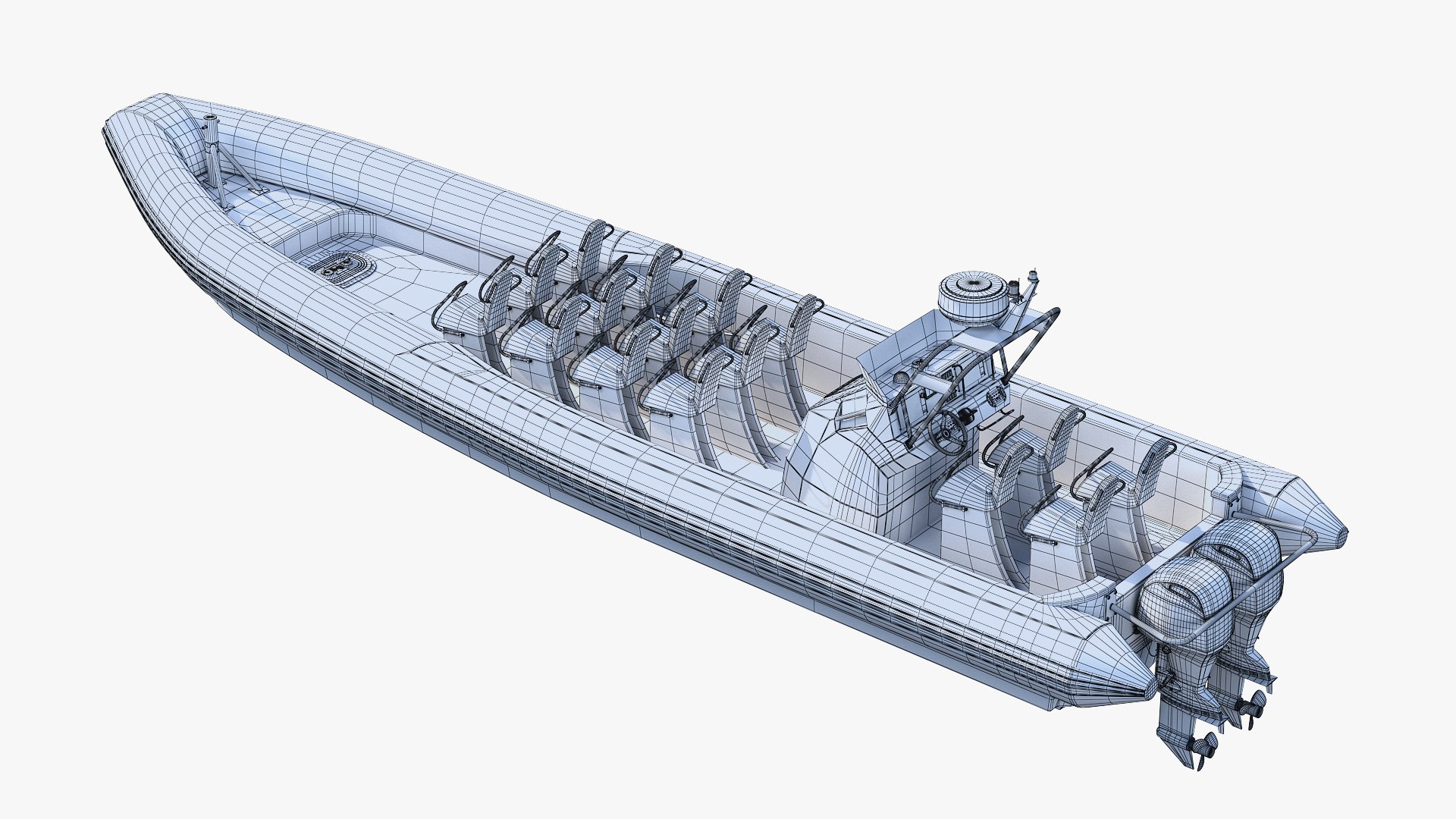 3D Model Damen RHIB 1200 - TurboSquid 1853984
