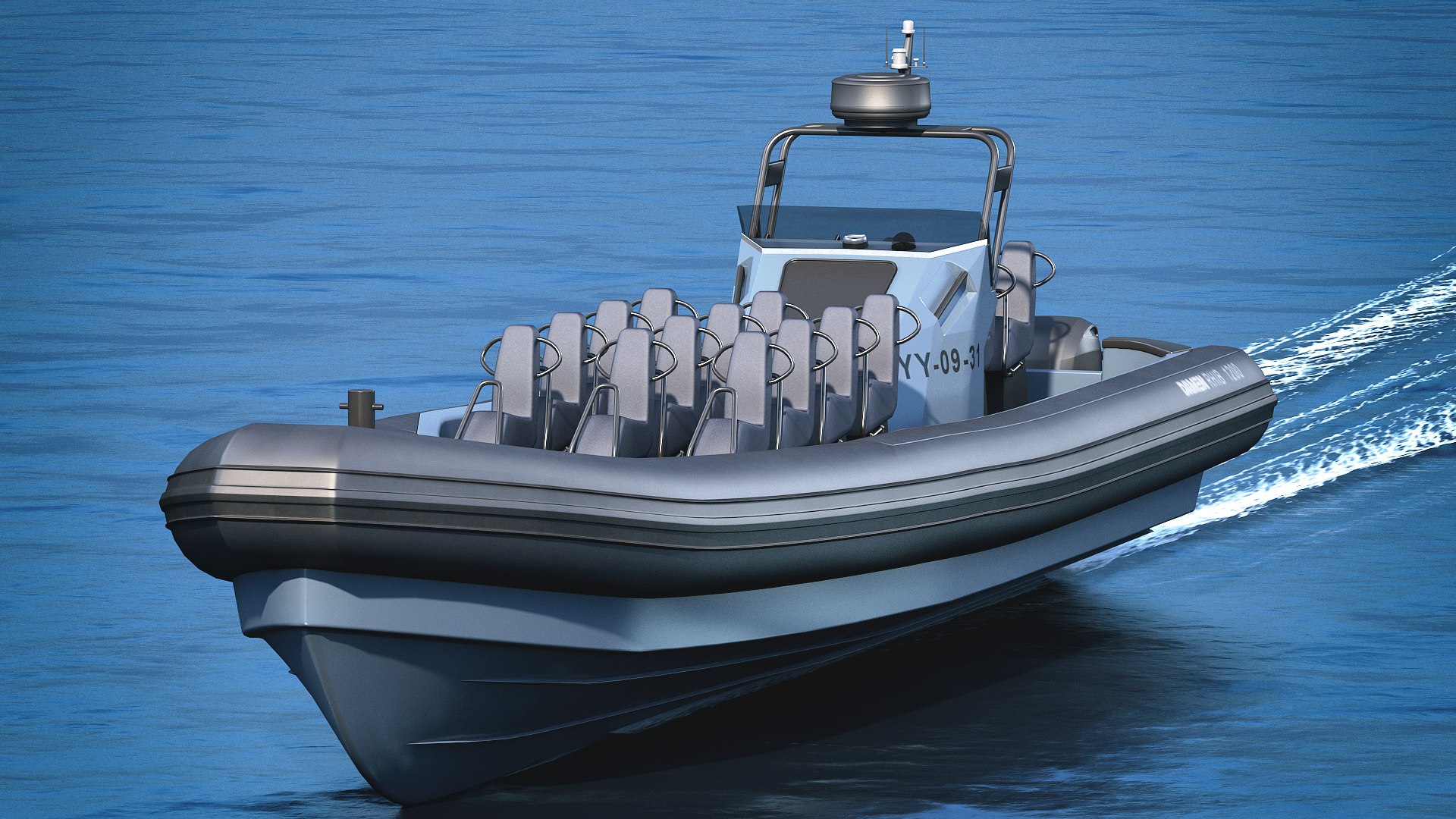 3D Model Damen RHIB 1200 - TurboSquid 1853984