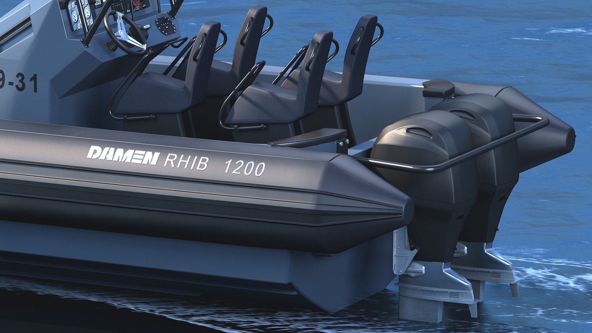 3D Model Damen RHIB 1200 - TurboSquid 1853984