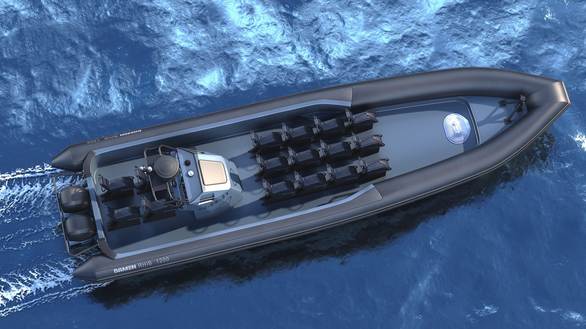 3D Model Damen RHIB 1200 - TurboSquid 1853984