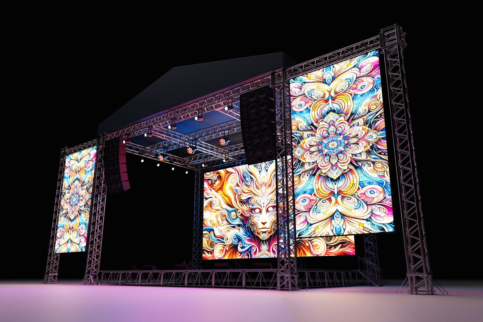 3D Concert Stage 04 - TurboSquid 2247373