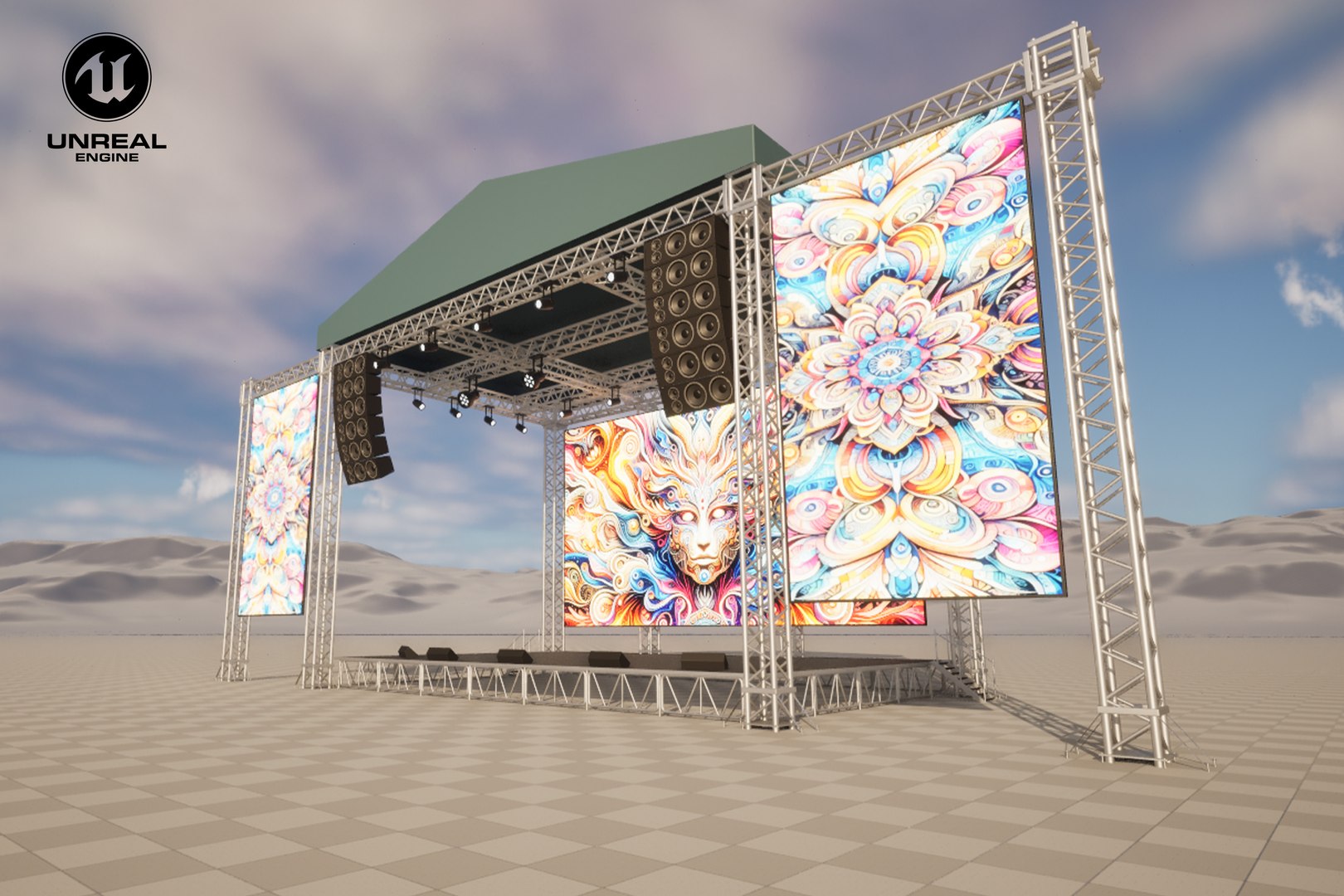 3D Concert Stage 04 - TurboSquid 2247373