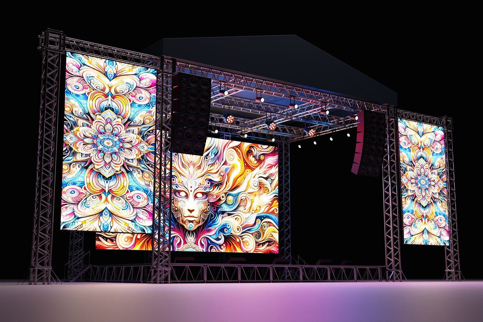 3D Concert Stage 04 - TurboSquid 2247373