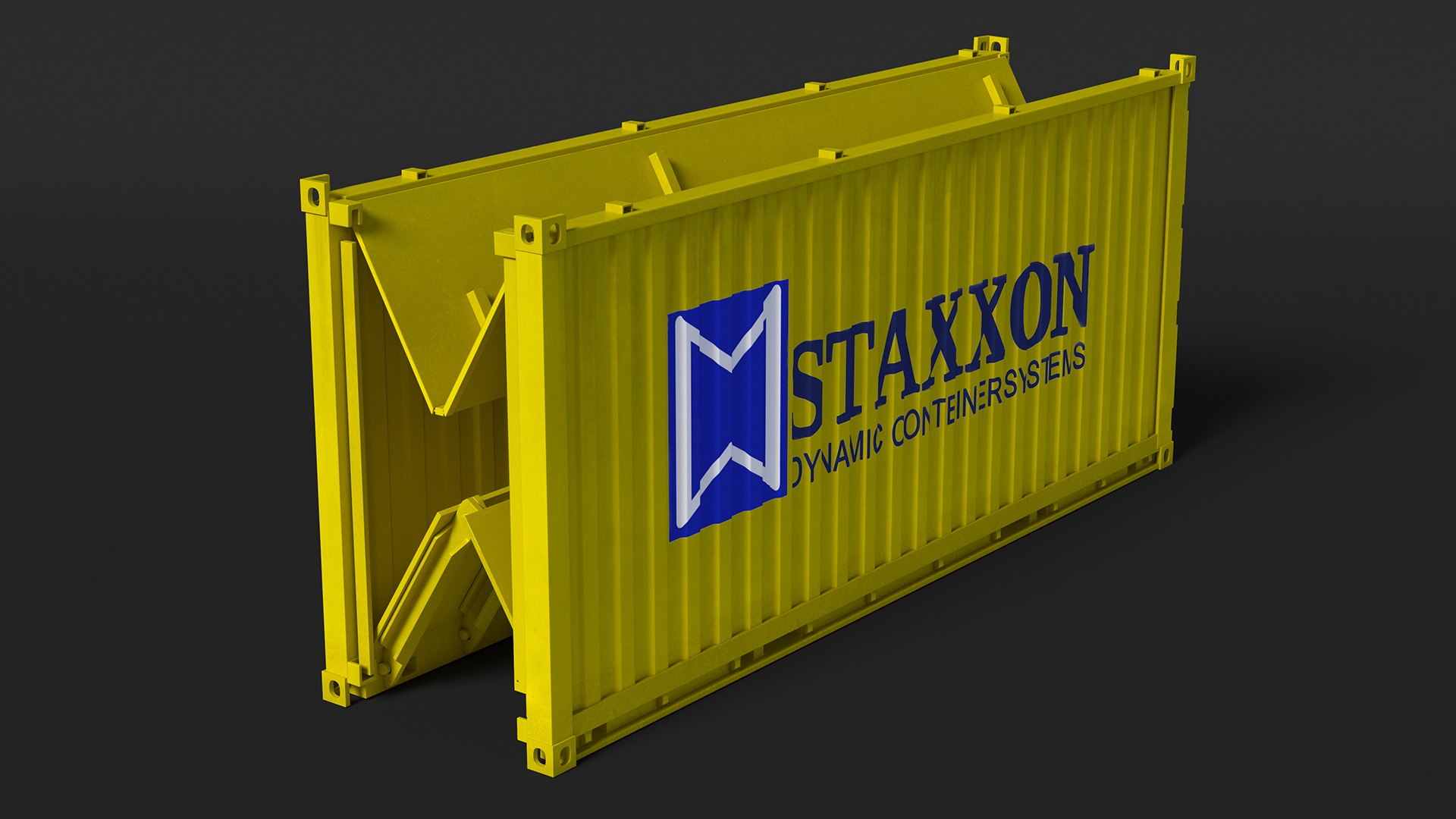 Shipping Container With Foldable Panels 3D - TurboSquid 2226191