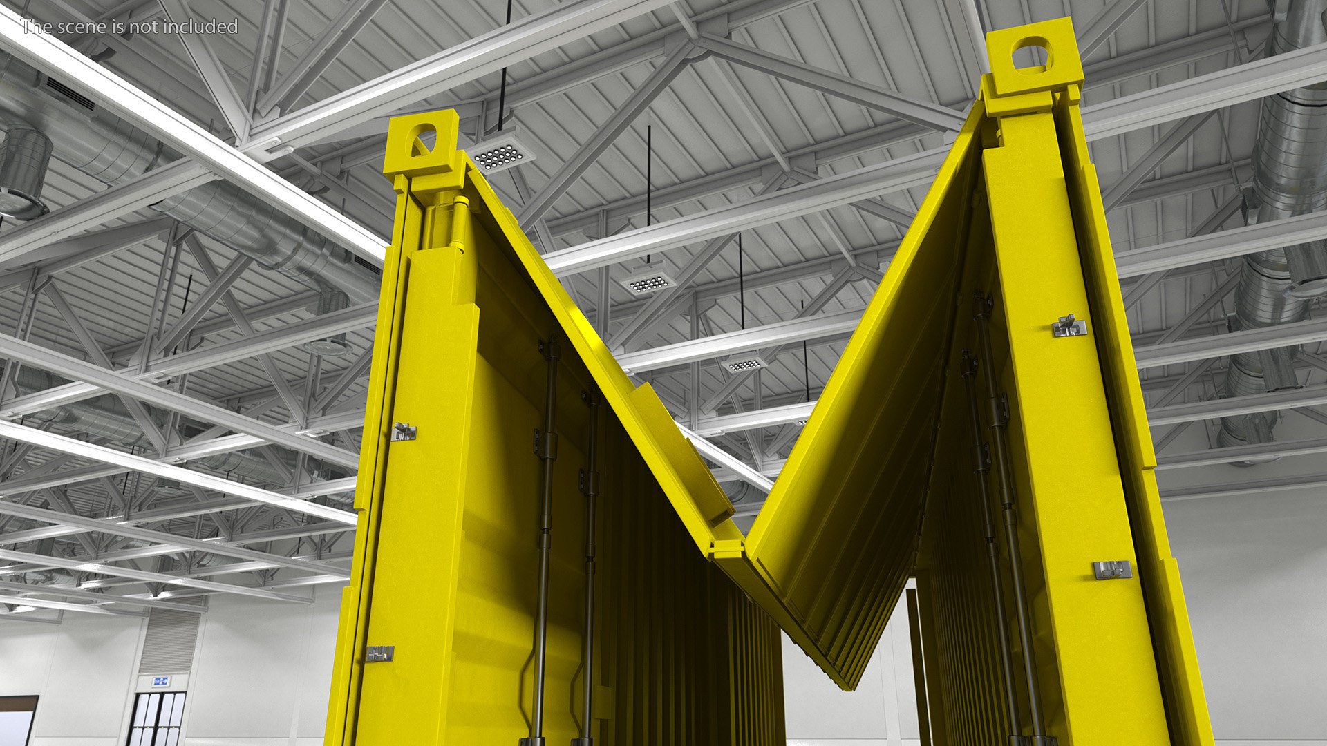 Shipping Container With Foldable Panels 3D - TurboSquid 2226191