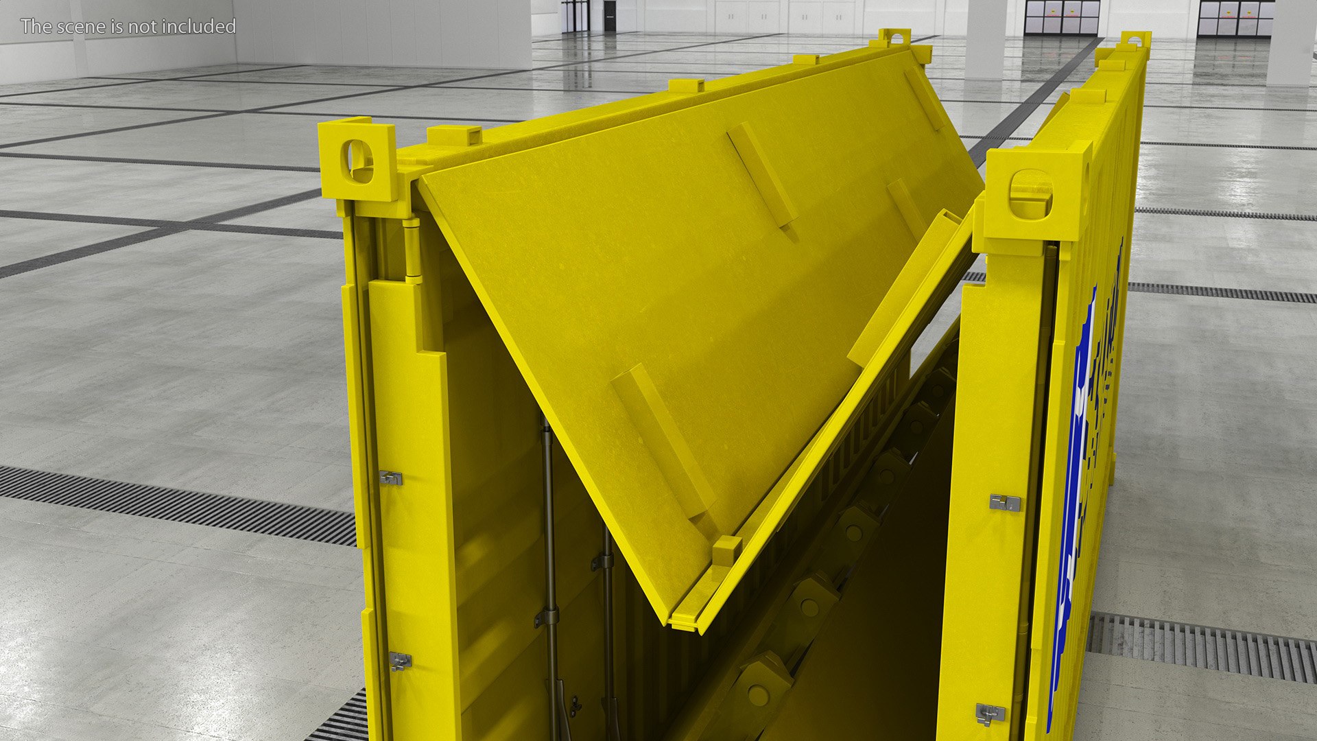 Shipping Container With Foldable Panels 3D - TurboSquid 2226191