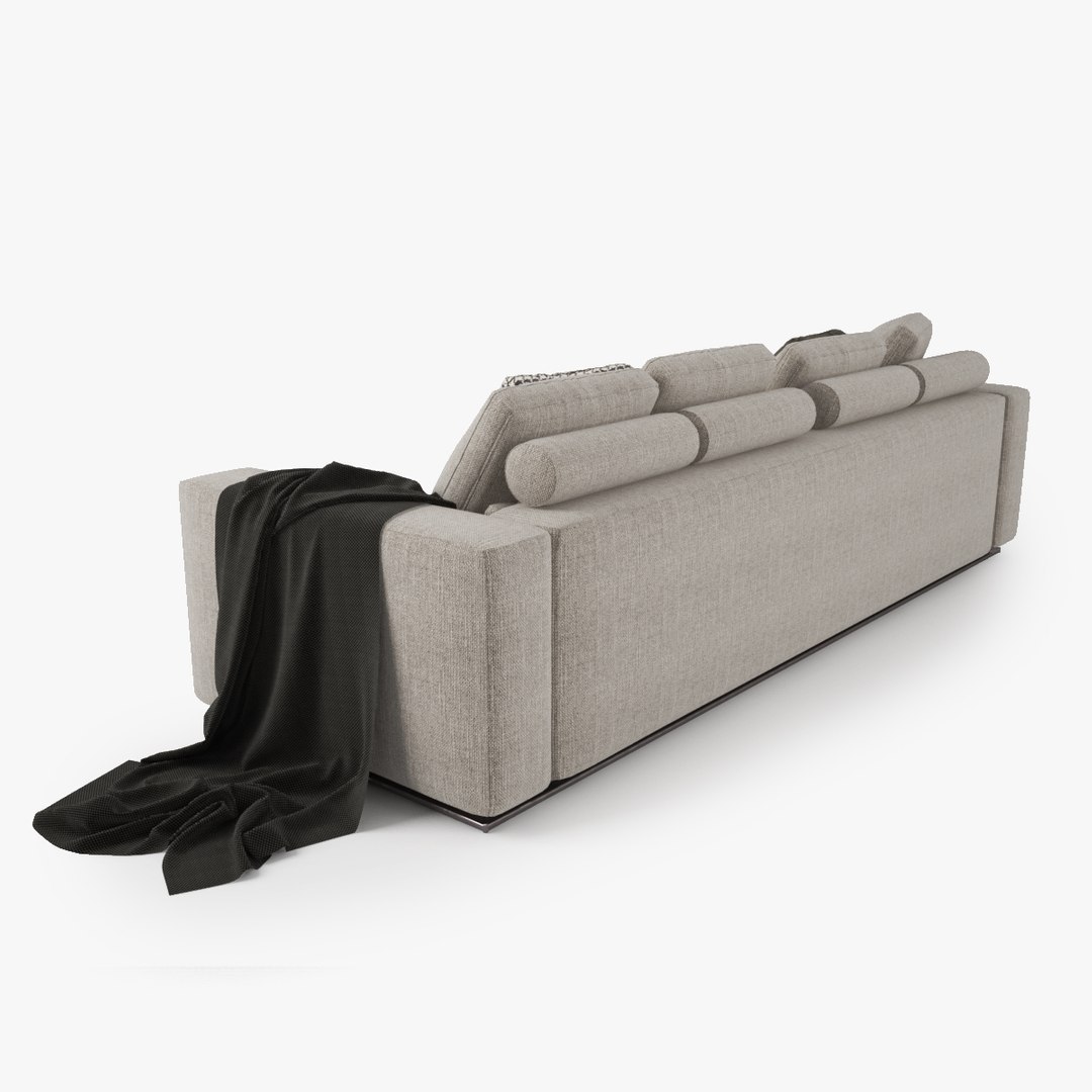 3ds max minotti leonard sofa