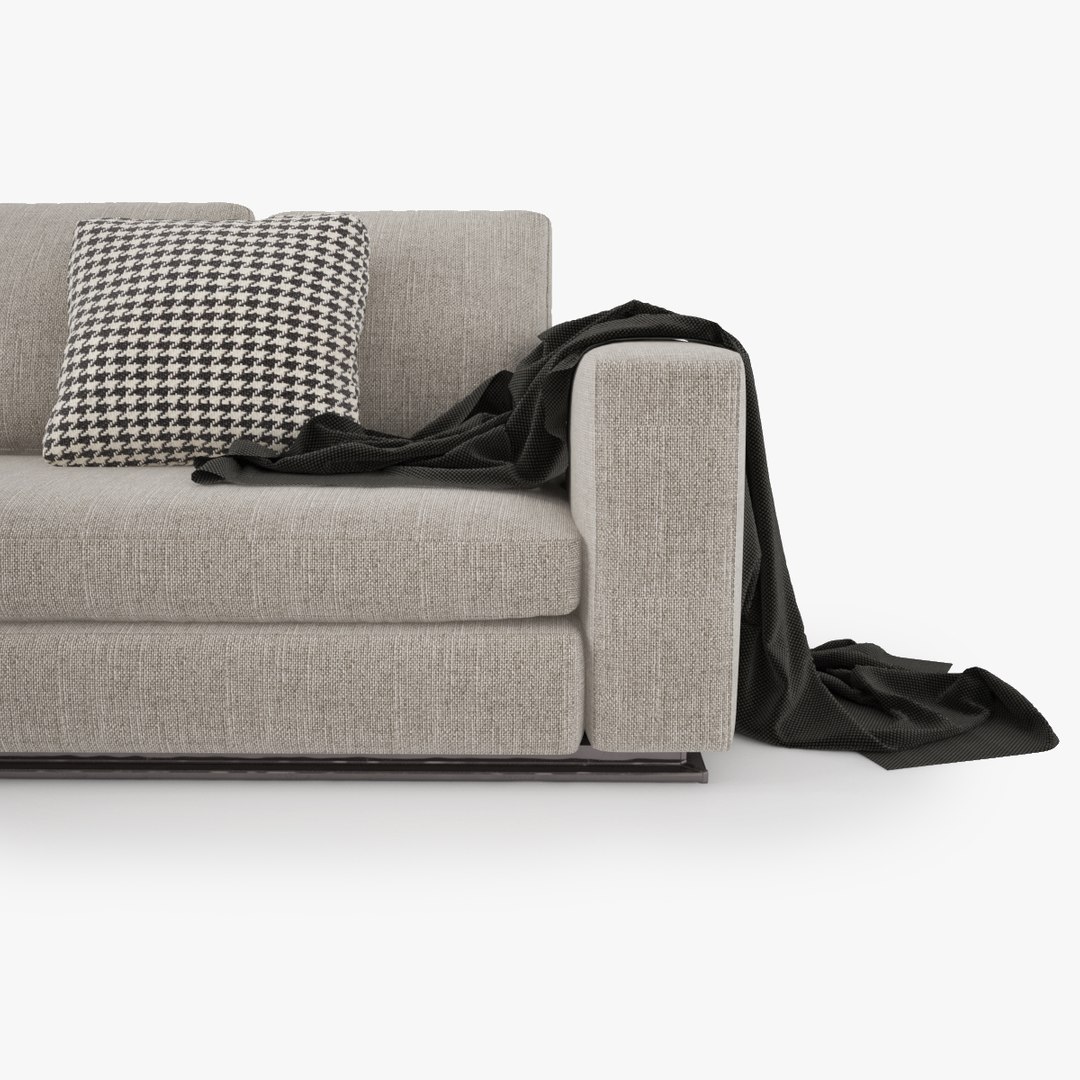 3ds max minotti leonard sofa