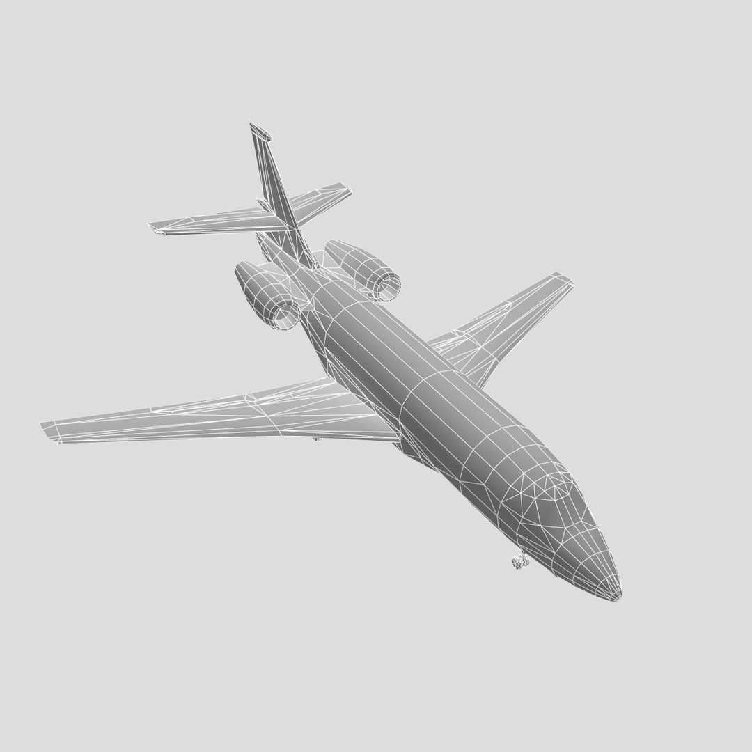 3d dassault falcon basic