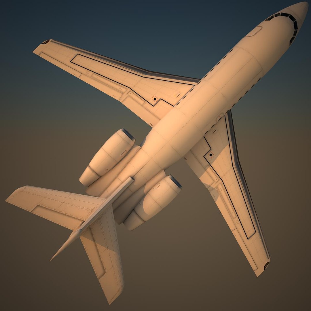 3d dassault falcon basic