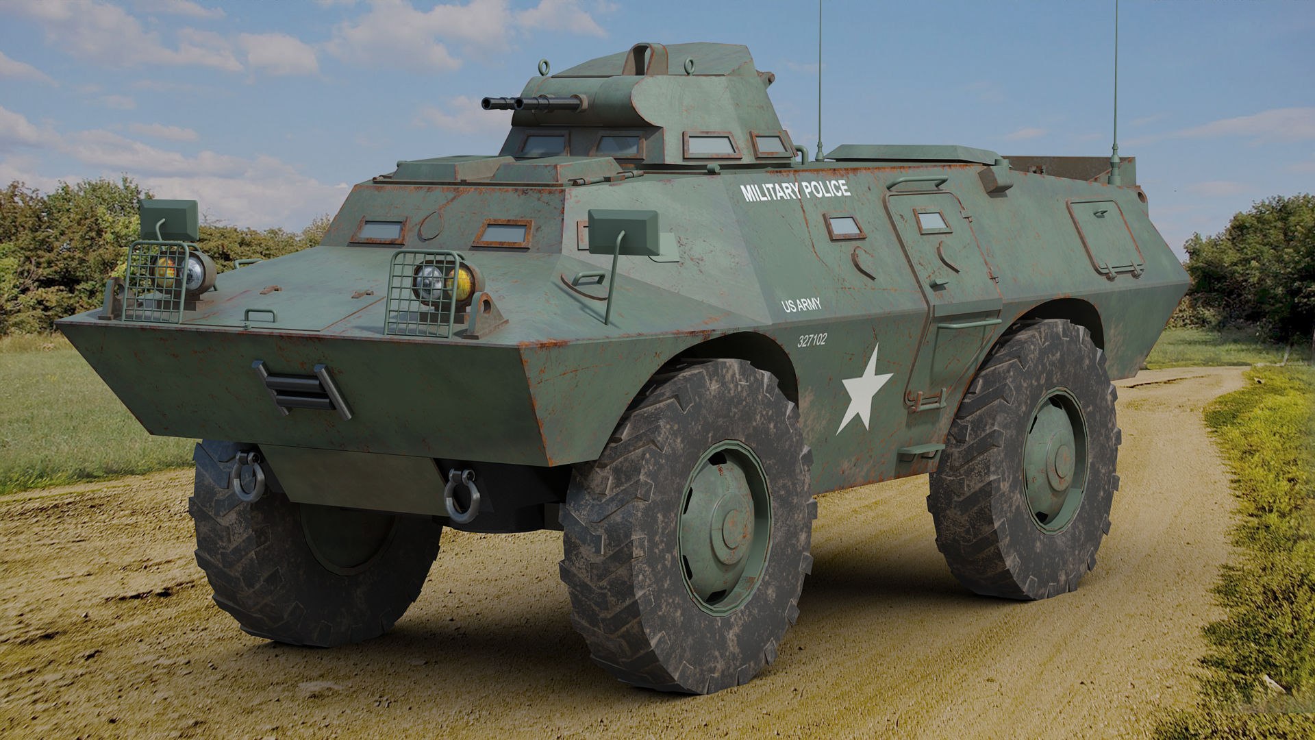 Cadillac Gage V100 Commando 3D Model - TurboSquid 2337147