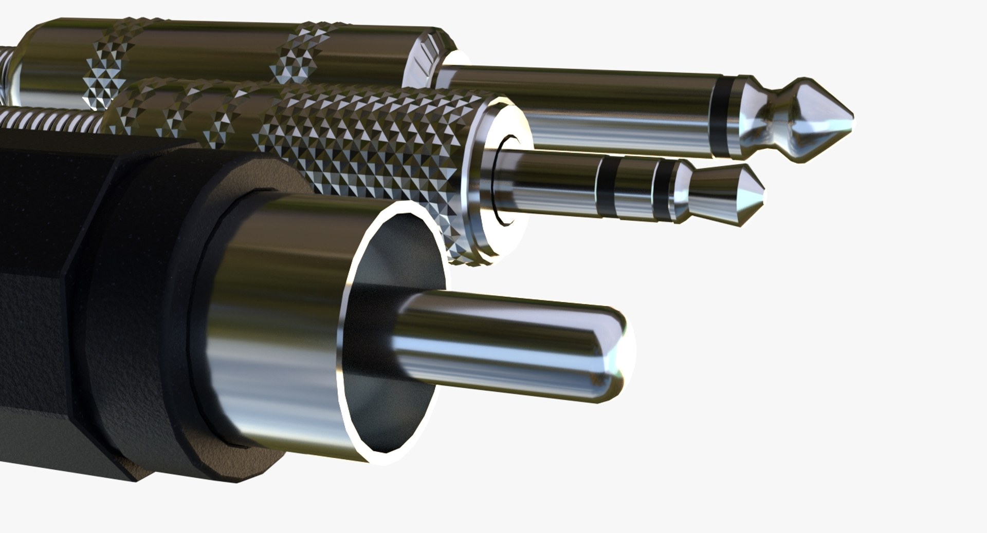 Free jack connectors model - TurboSquid 1424706
