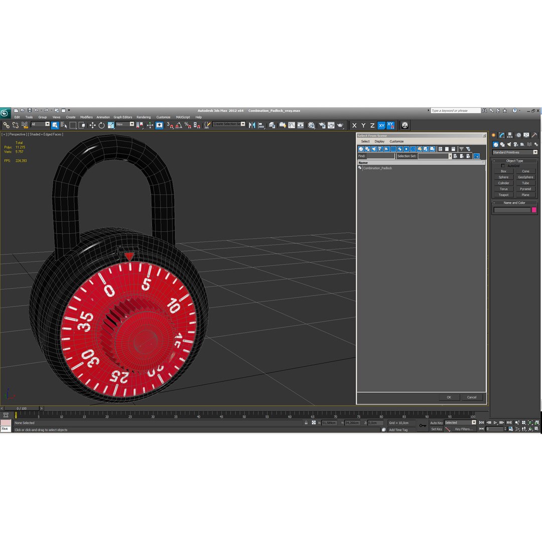 3d Combination Padlock