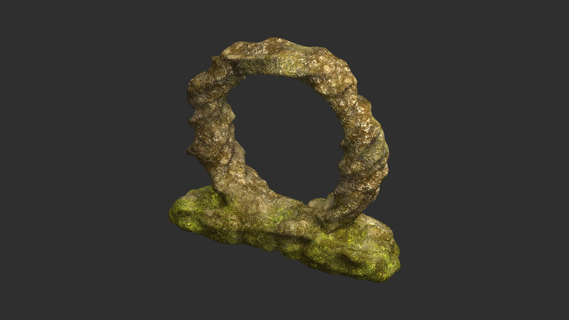 3D Stone Portal 1 - Moss - TurboSquid 2212875