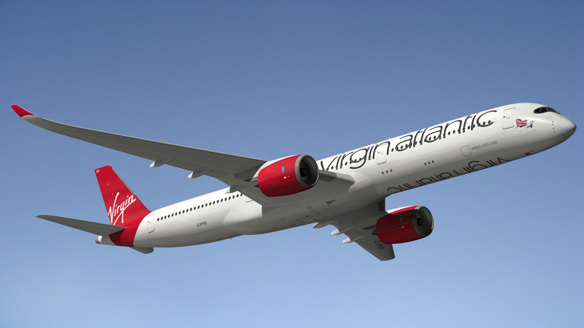 Airbus A350 Virgin 3D Model - TurboSquid 1680478