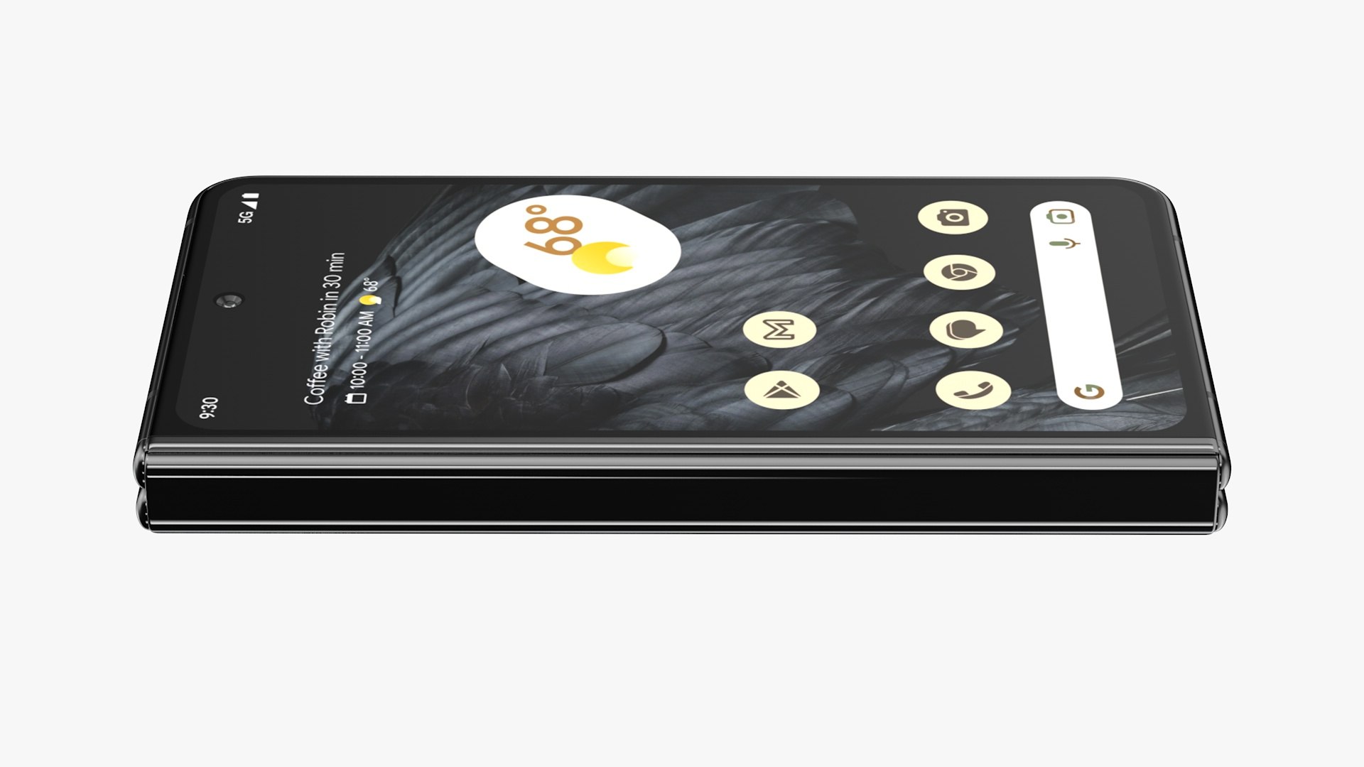 Google Pixel Fold Obsidian 3D - TurboSquid 2073842