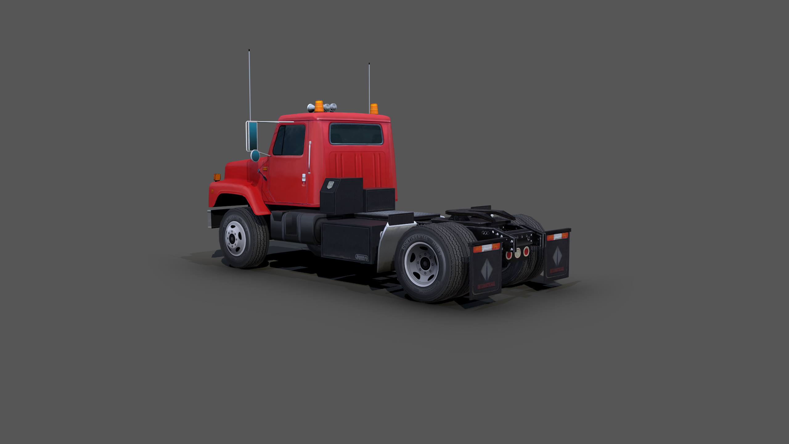 International 2574 semi truck 3D model - TurboSquid 1723053