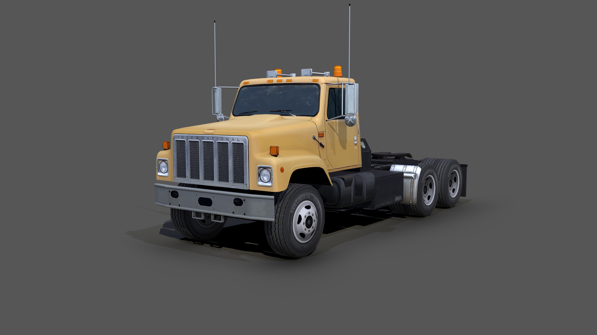 International 2574 semi truck 3D model - TurboSquid 1723053