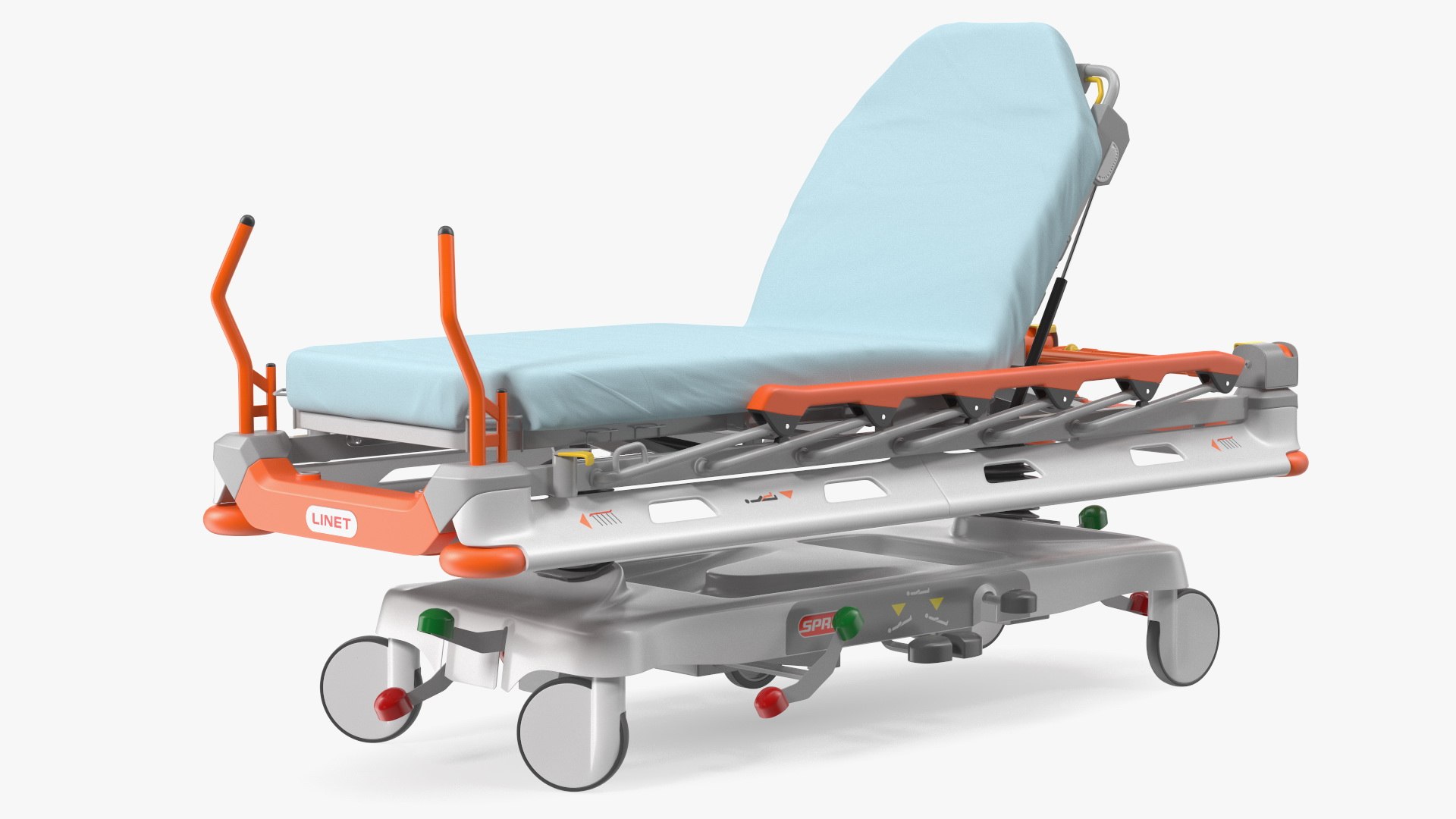 Linet Sprint 100 Transport Bed Rigged 3D Model - TurboSquid 1745093