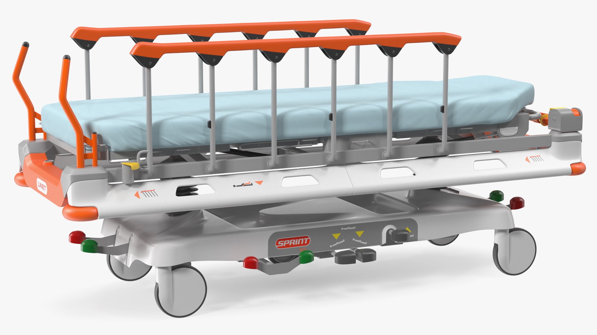 Linet Sprint 100 Transport Bed Rigged 3D Model - TurboSquid 1745093