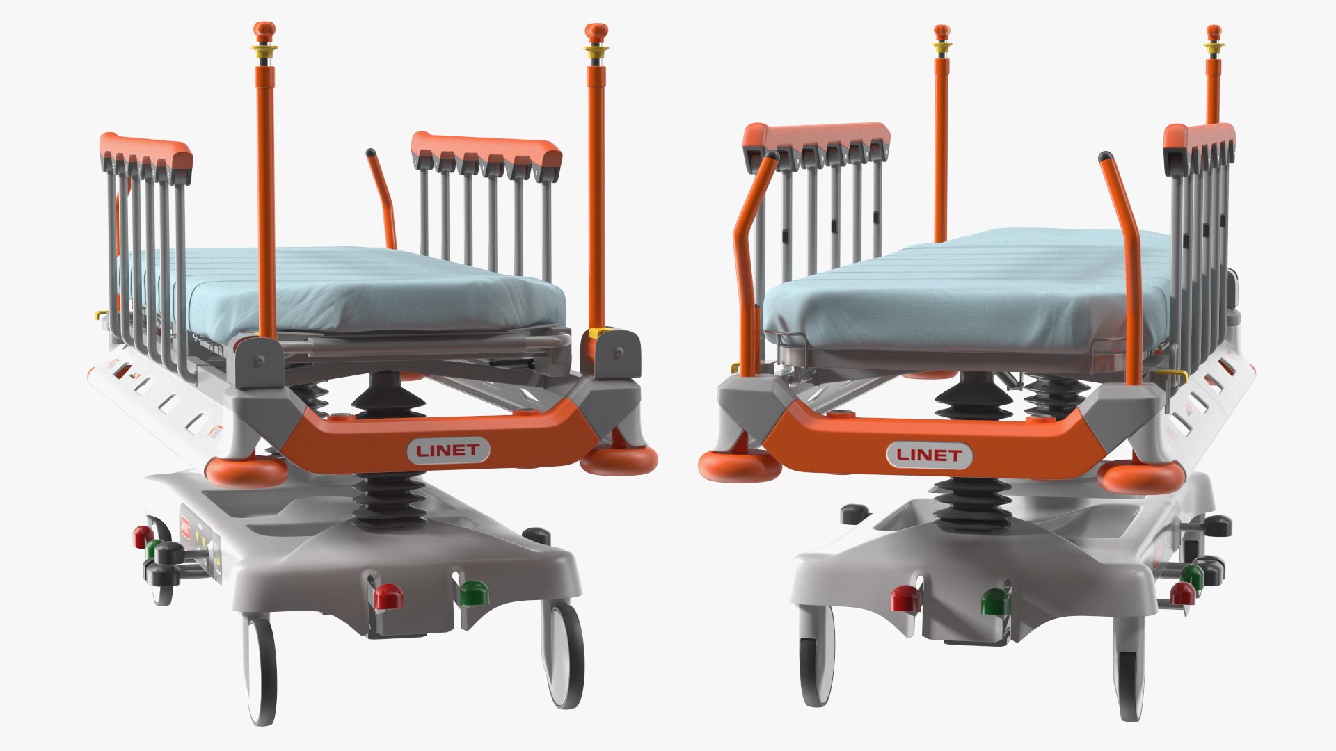 Linet Sprint 100 Transport Bed Rigged 3D model - TurboSquid 1745093