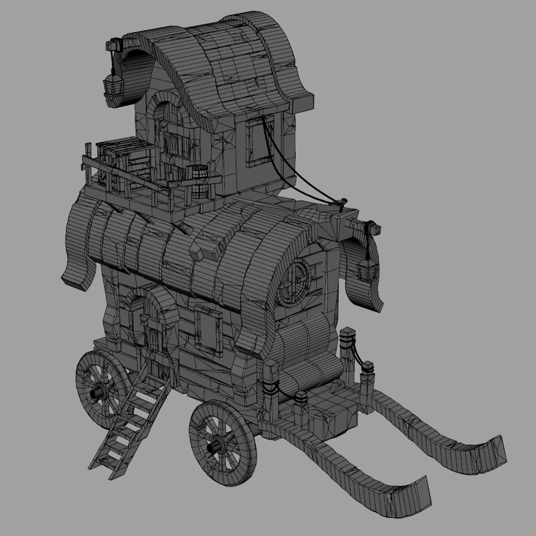 Stylized Carriage 01 3D Model - TurboSquid 1820984
