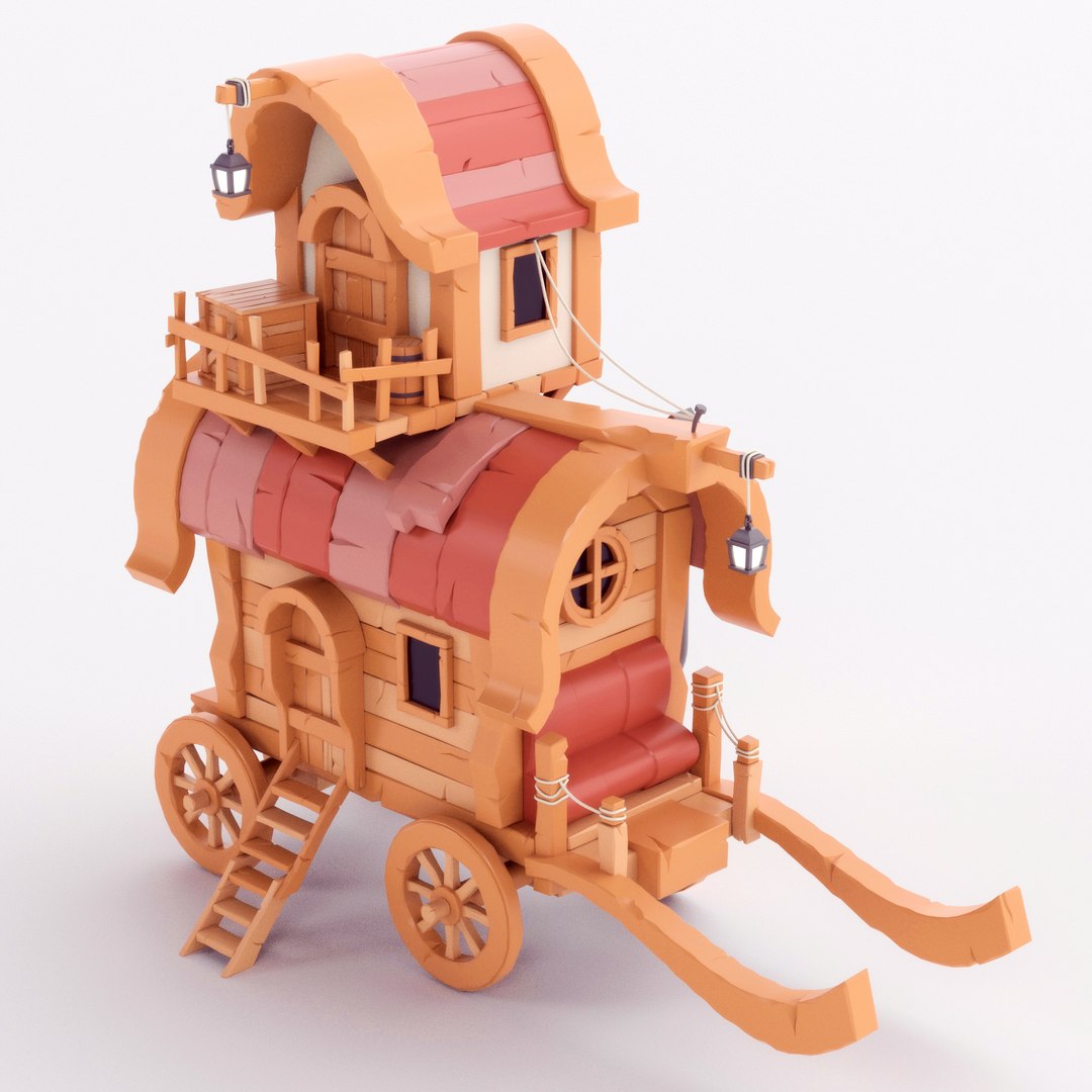 Stylized Carriage 01 3D model - TurboSquid 1820984