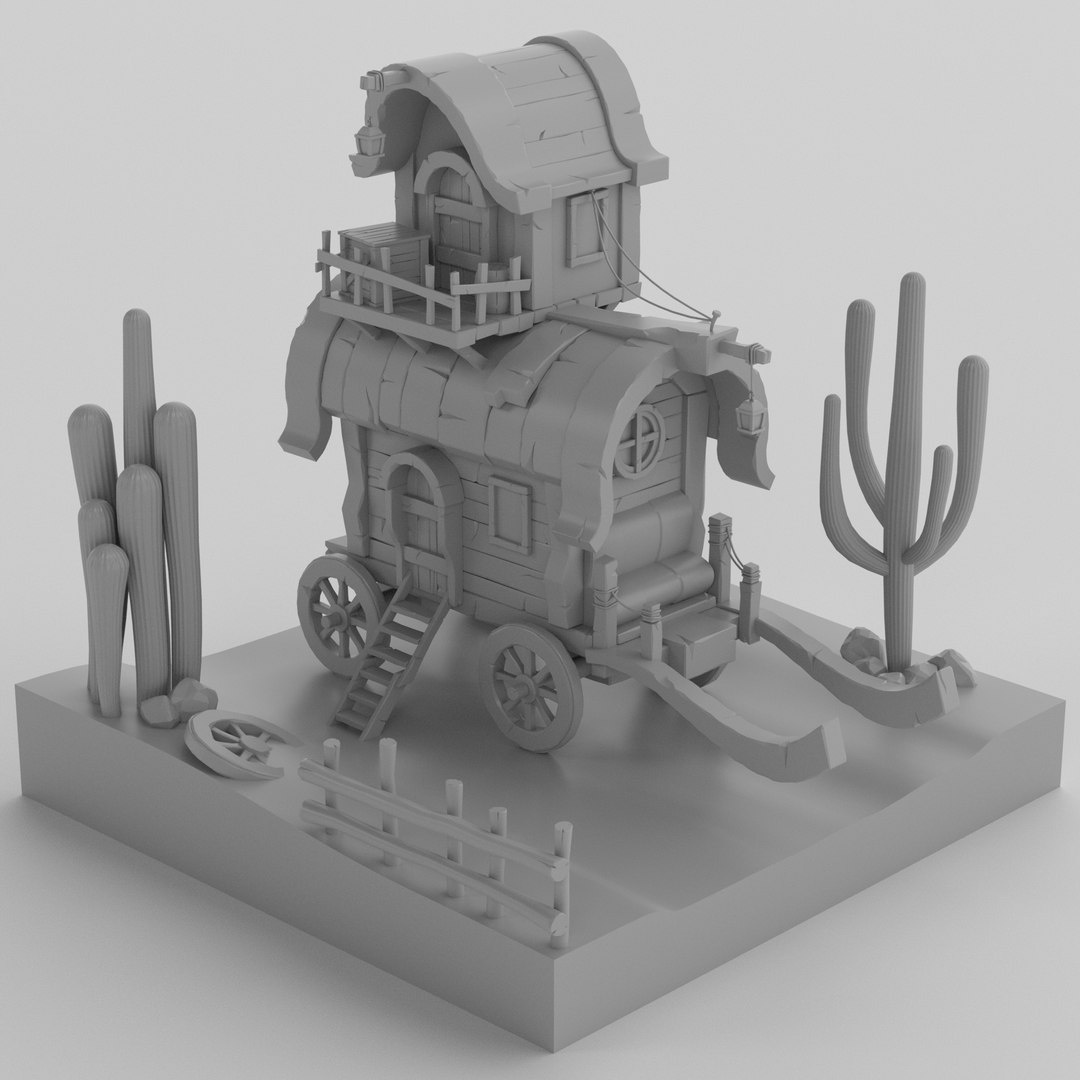 Stylized Carriage 01 3D Model - TurboSquid 1820984