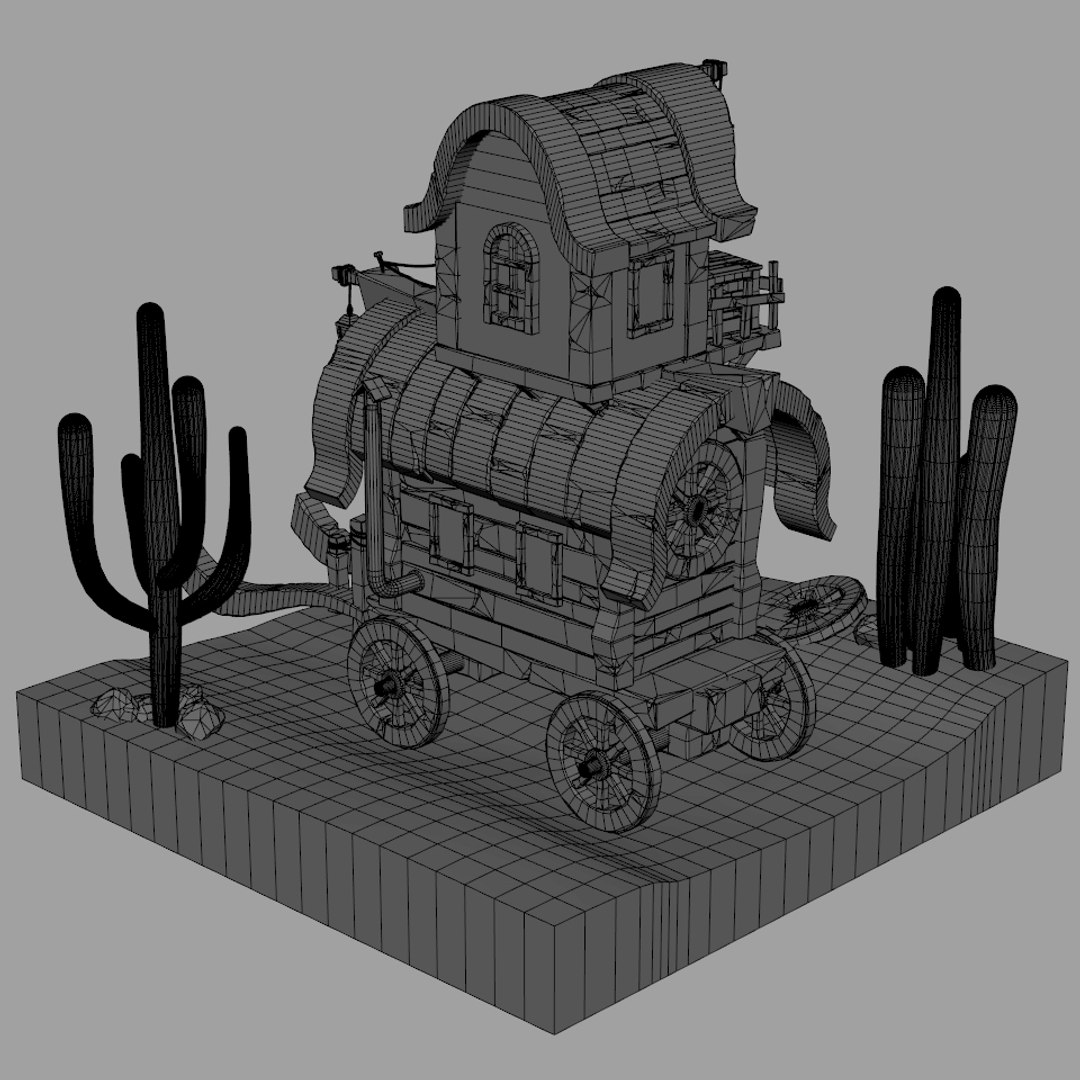 Stylized Carriage 01 3D Model - TurboSquid 1820984