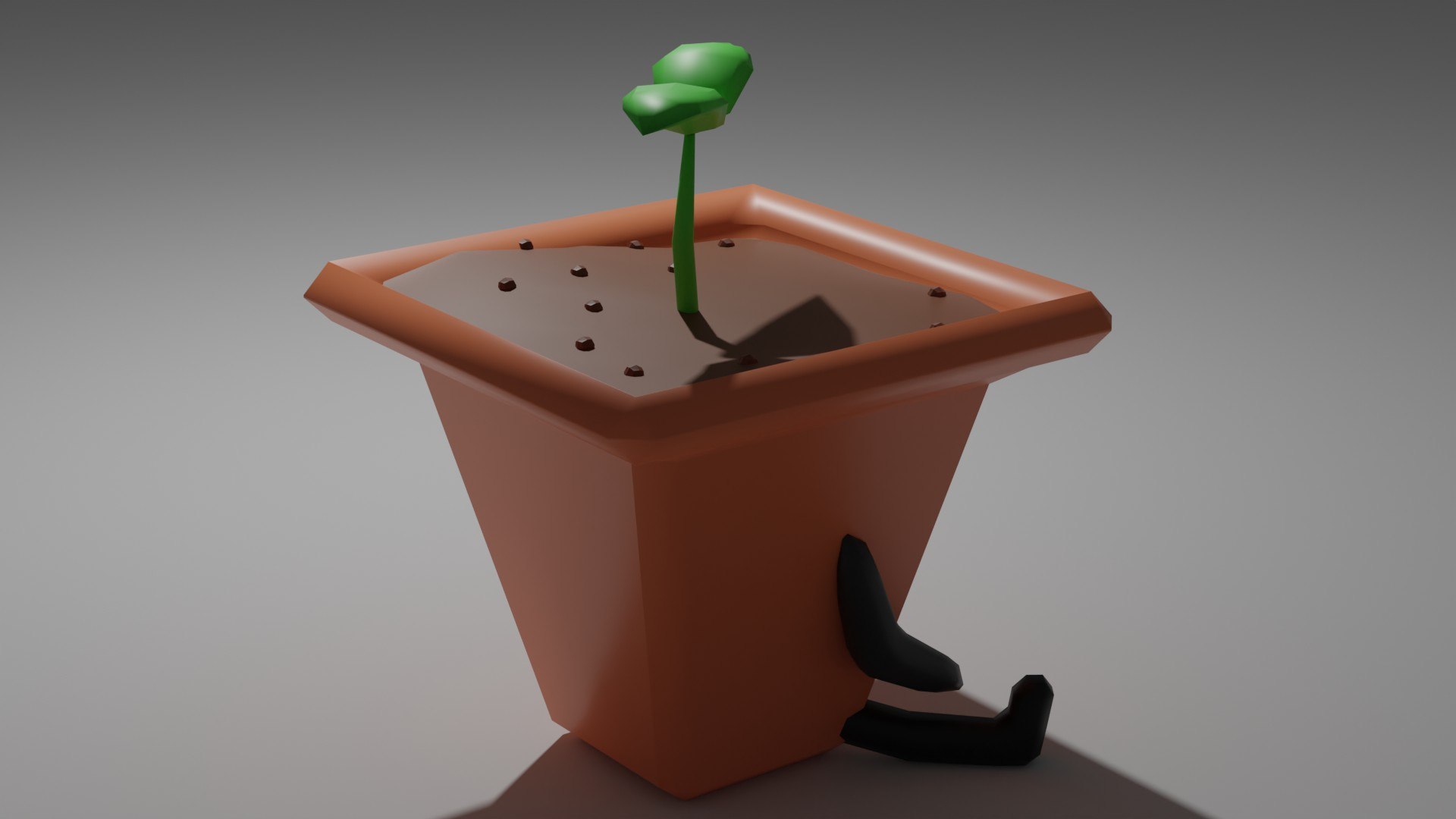 3D Sad Plant - TurboSquid 1941427