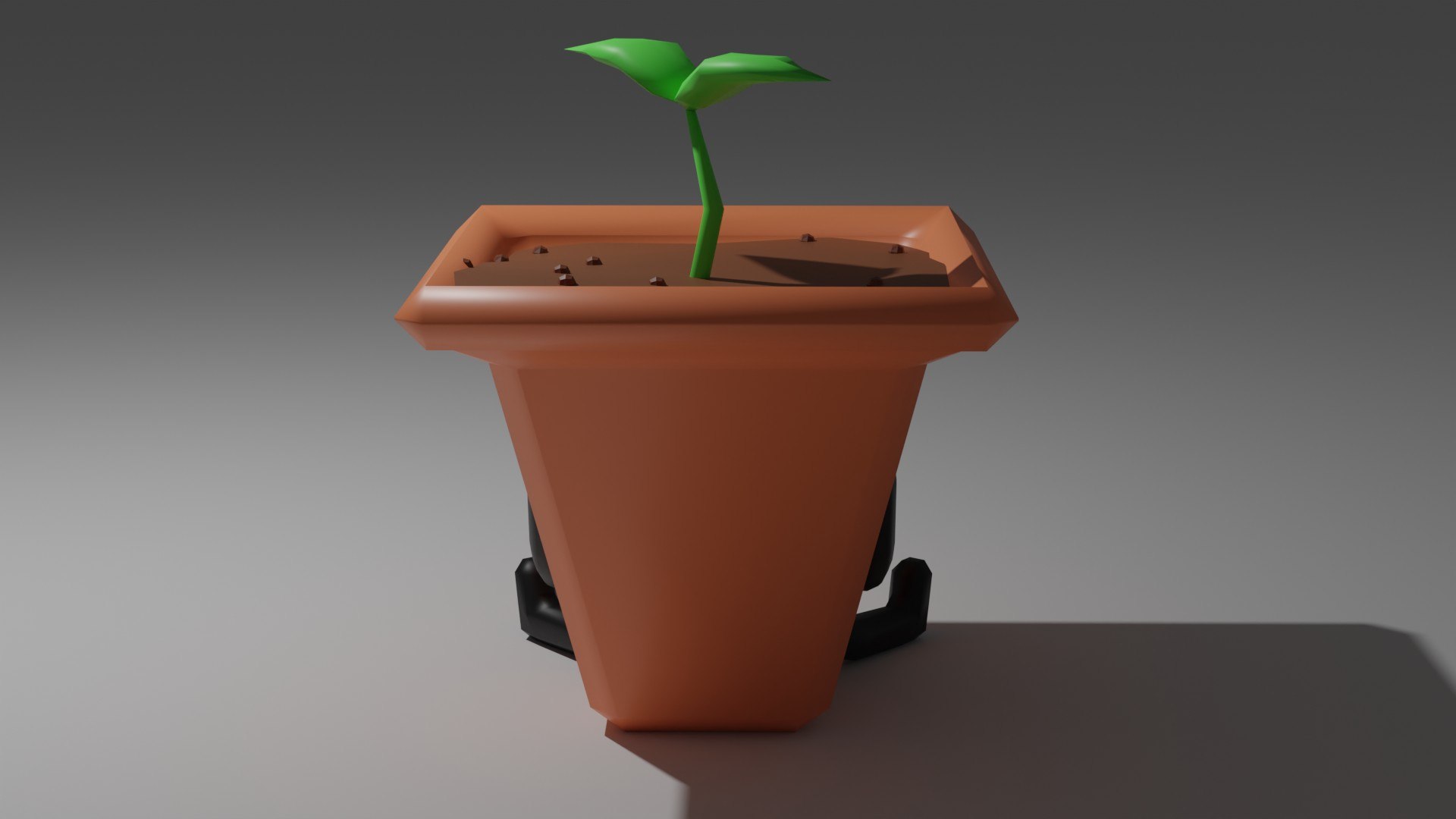 3D Sad Plant - TurboSquid 1941427