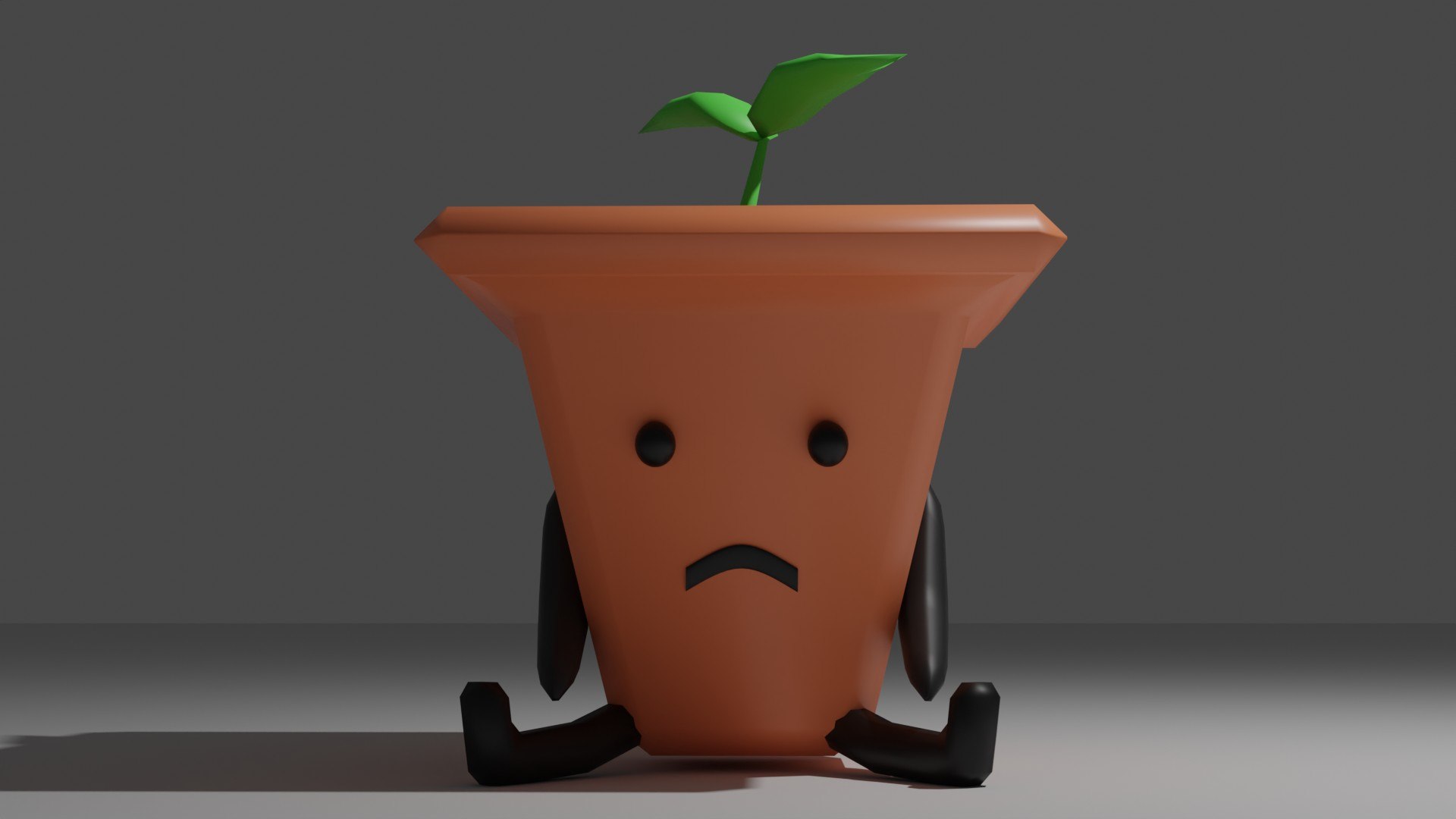 3D Sad Plant - TurboSquid 1941427