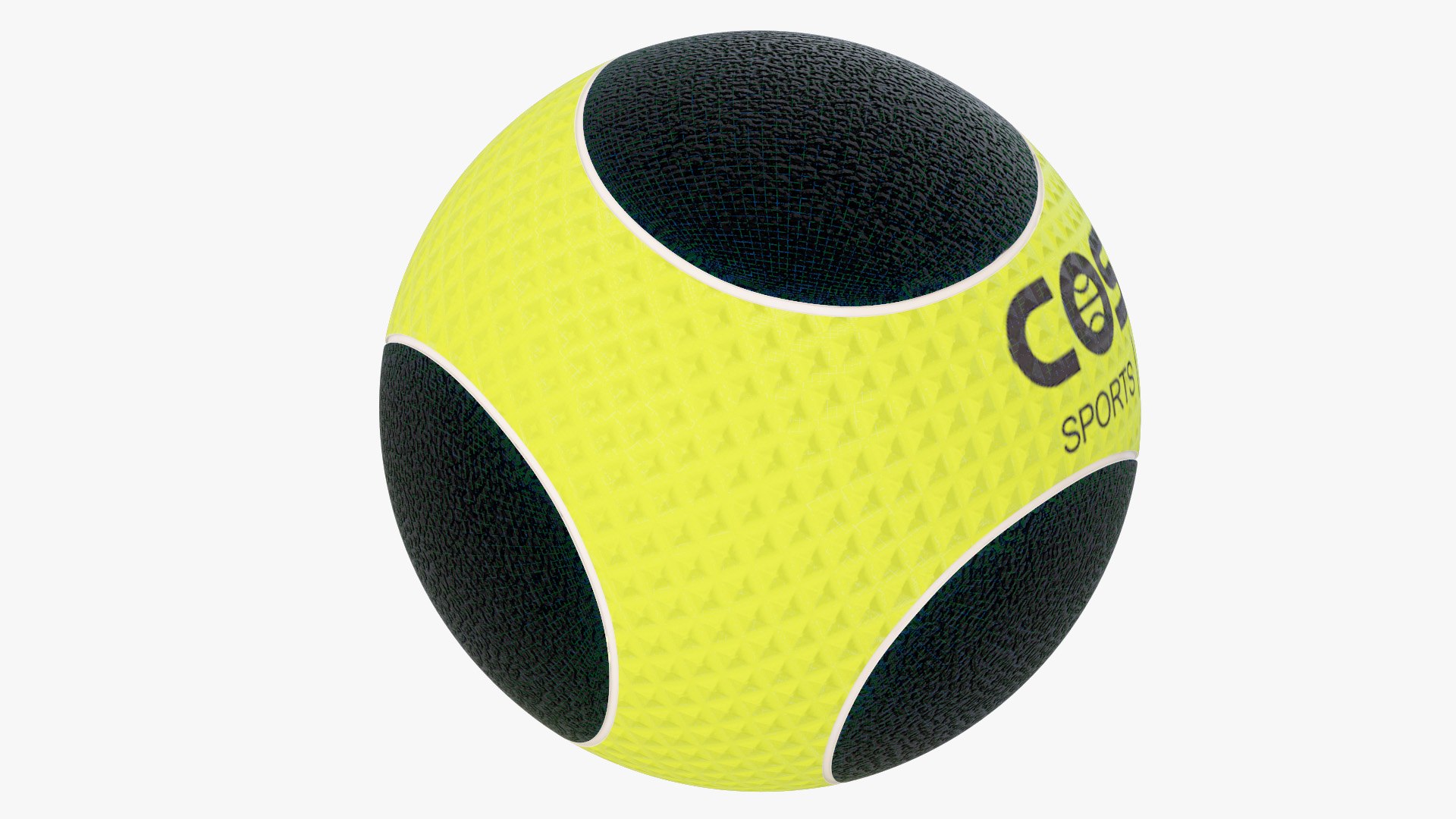 3D THREE PANNEL MEDICINE BALL Model - TurboSquid 2187115